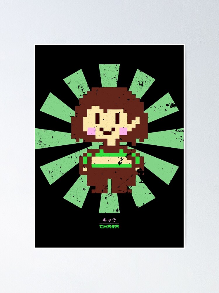 "Chara Retro Japanese Undertale " Poster for Sale by LawlerSola | Redbubble