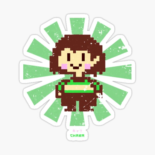 "Chara Retro Japanese Undertale " Sticker for Sale by LawlerSola ...
