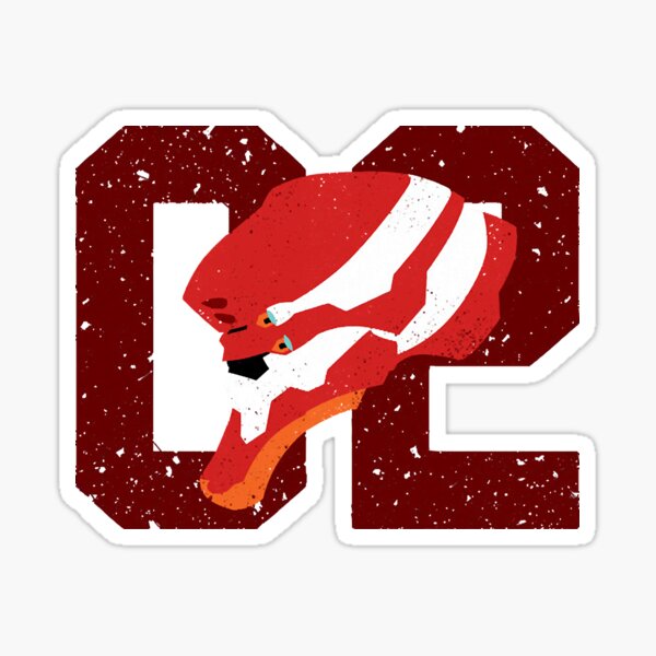 "EVA Unit 02 " Sticker for Sale by AnnabelleVernon | Redbubble