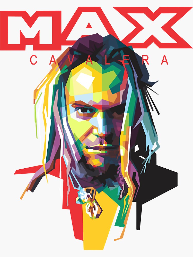 "MAX CAVALERA " Sticker for Sale by ahDekort | Redbubble