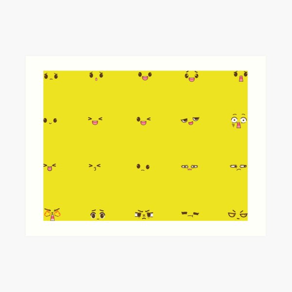 "Funny ascii Emoji pack" Art Print by TrexStudio | Redbubble