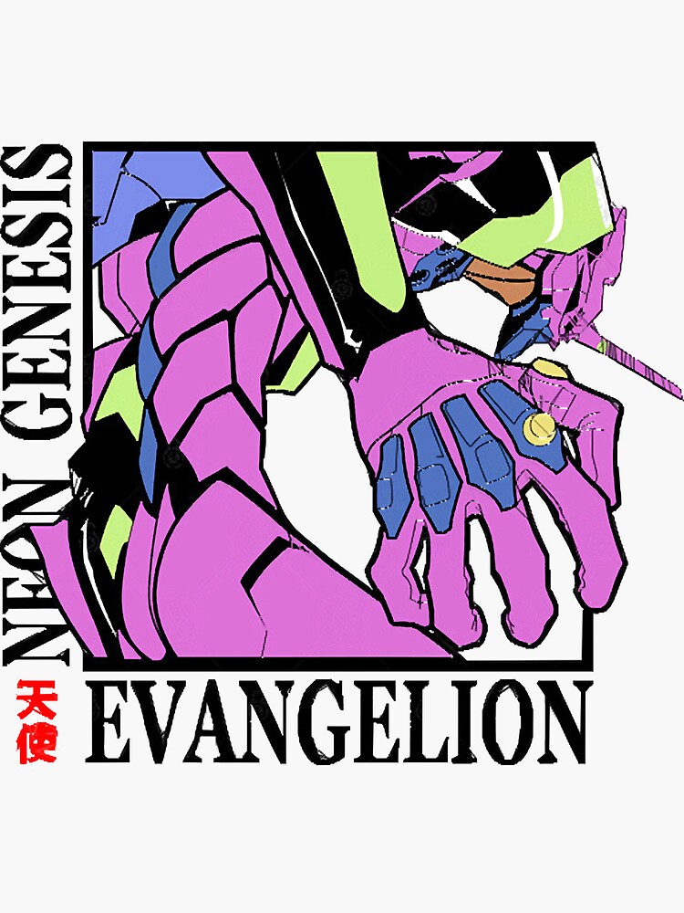"Evangelion eva 01 " Sticker for Sale by AnnabelleVernon | Redbubble