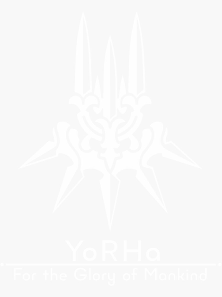 "YoRHa" Sticker by DaniJame | Redbubble