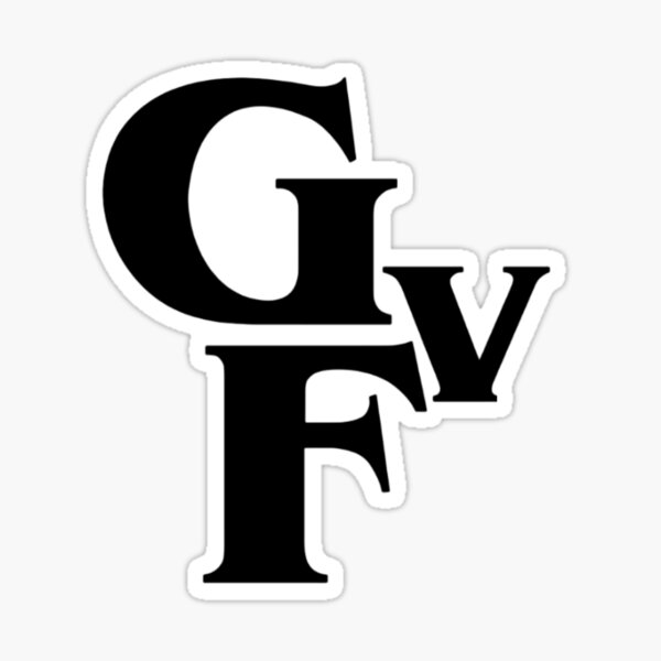 "GVF" Sticker for Sale by h-taylor98 | Redbubble
