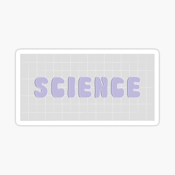 "Purple Science School Subject Sticker - Aesthetic School Supplies ...