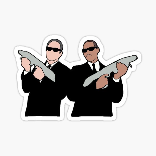 "Men in Black " Sticker for Sale by Even92 | Redbubble
