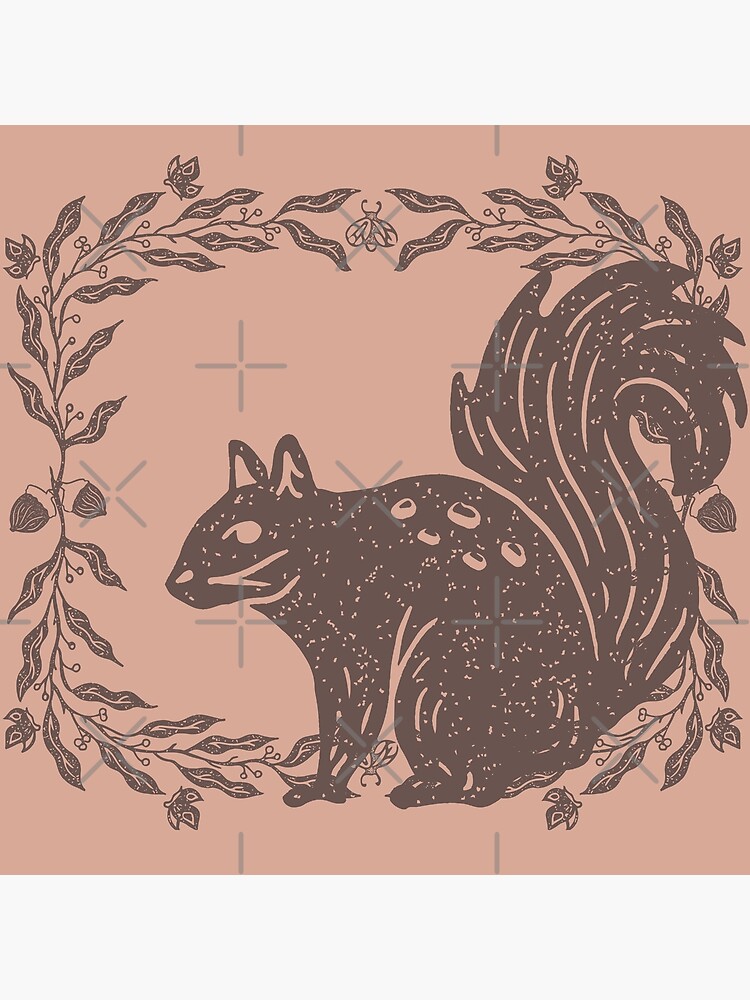 "Aesthetic Cottagecore Woodland Creature Squirrel " Poster for Sale by ...
