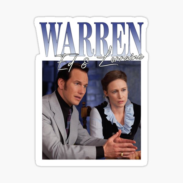 "Ed Lorraine Warren" Sticker for Sale by JeanetteNavarro | Redbubble