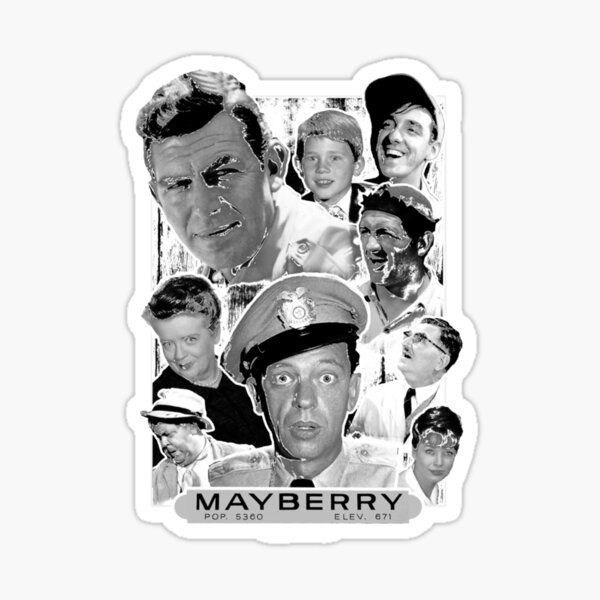 "ANDY GRIFFITH MAYBERRY" Sticker for Sale by StardustDesign9 | Redbubble