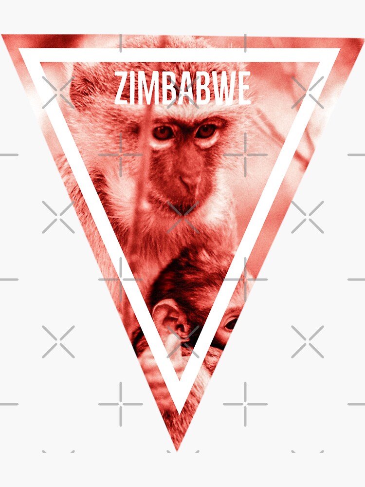 "Zimbabwe Travel Sticker" Sticker for Sale by JerryFrank | Redbubble