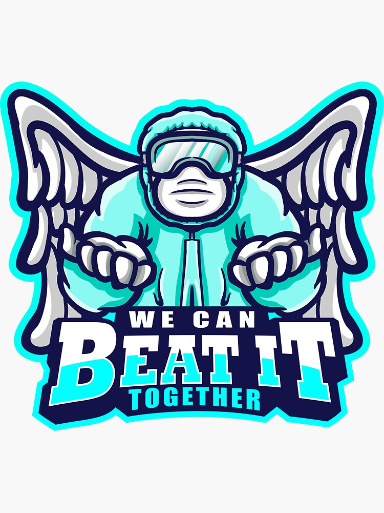"WE CAN BEAT IT" Sticker for Sale by NSCgd | Redbubble