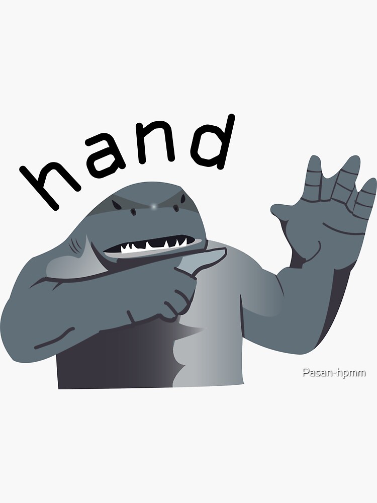 "King shark hand " Sticker for Sale by Pasan-hpmm | Redbubble