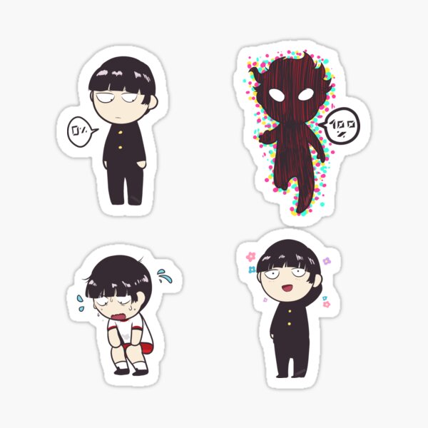 "Mob Stickers" Sticker for Sale by chibigaia | Redbubble