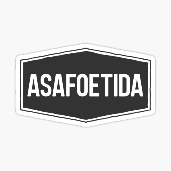 "Asafoetida Herb Label" Sticker for Sale by The-Label-King | Redbubble