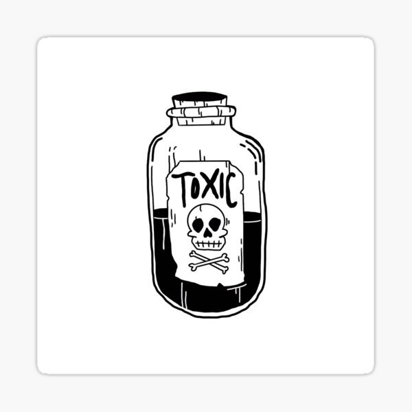 "Toxic" Sticker for Sale by annaalicia | Redbubble