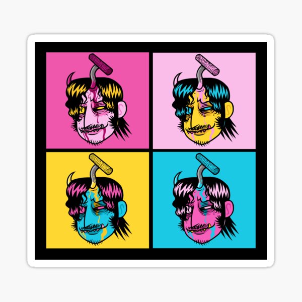 "Ghoulish" Sticker for Sale by MonkiiBone | Redbubble