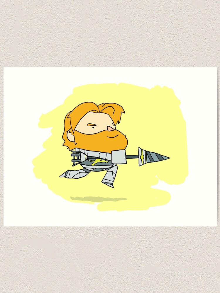 "Brawlhalla - Sir Roland" Art Print for Sale by Clunse | Redbubble