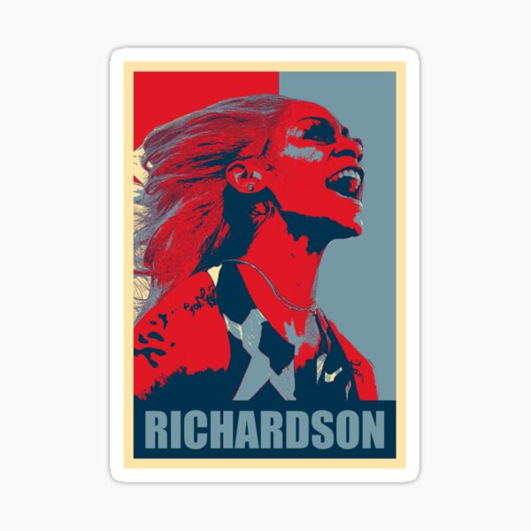 "Sha'Carri Richardson USA Team" Sticker for Sale by PaulineJonasson ...