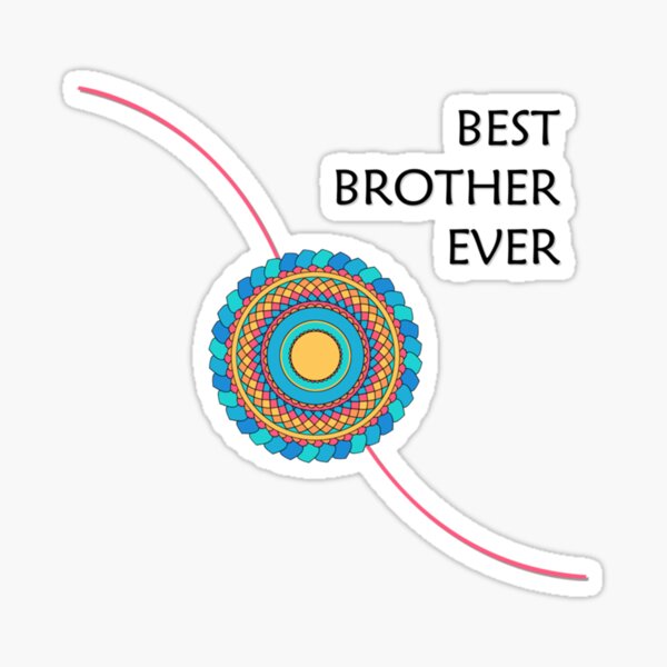 "Best Brother Rakhi - Happy Raksha Bandhan" Sticker for Sale by ...
