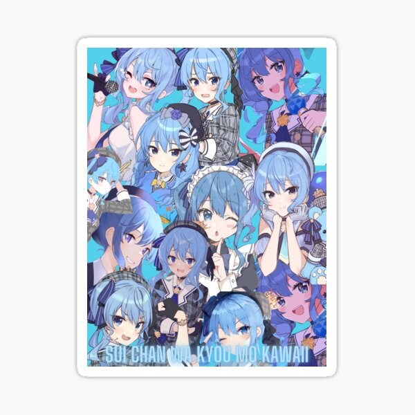 "Hoshimachi Suisei Hololive" Sticker for Sale by gaobanban | Redbubble