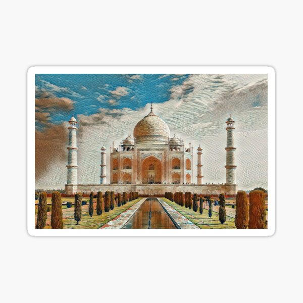 "Taj Mahal" Sticker for Sale by PSheekey | Redbubble