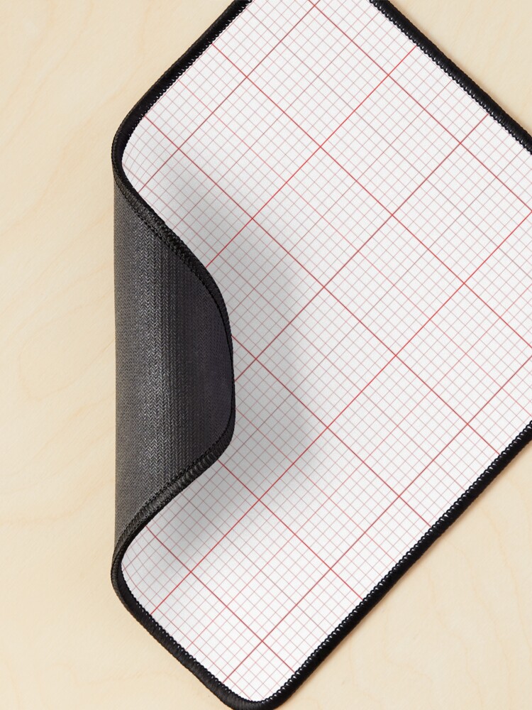 "Red Graph Paper Pattern" Mouse Pad for Sale by kapotka | Redbubble