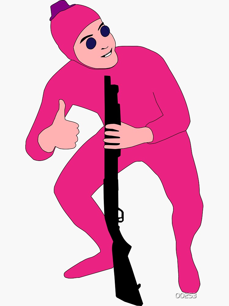 "Filthy Frank Pink Guy" Sticker for Sale by 00253 | Redbubble
