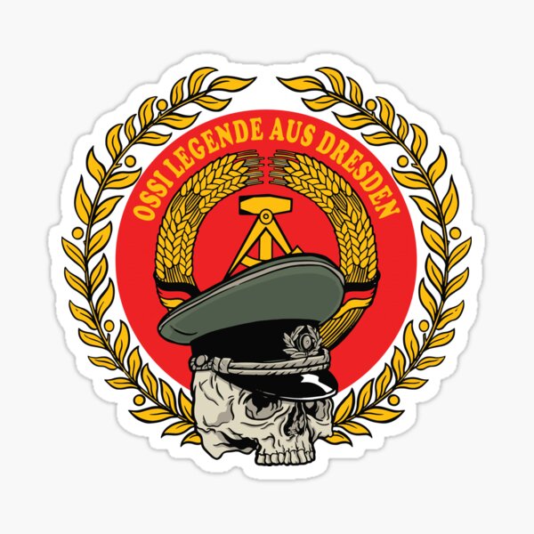 "Ossi legend from Dresden GDR / DDR design" Sticker for Sale by ...