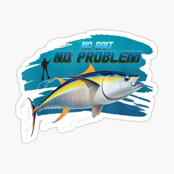"Underwater Spearfishing - No Bait No Problem " Sticker for Sale by ...