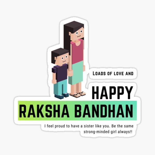 "Raksha Bandhan Gifts" Sticker for Sale by YalneOala | Redbubble
