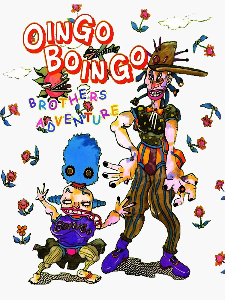 "Oingo Boingo Jojos Bizarre" Sticker for Sale by mildrederickudk ...