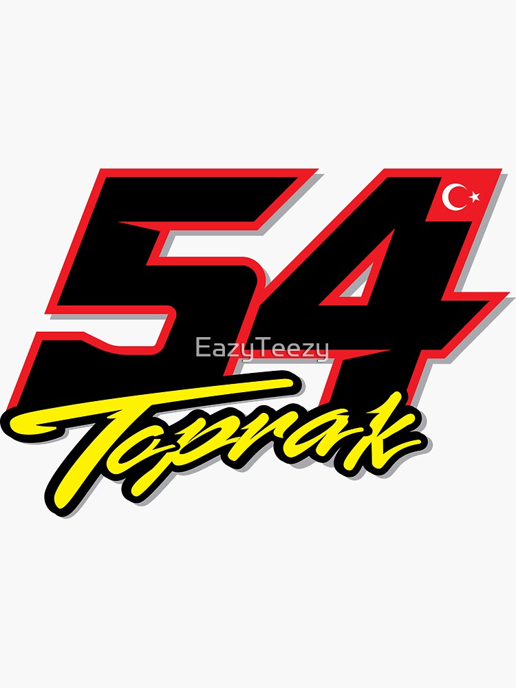 "Toprak Razgatlioglu Number 54" Sticker for Sale by EazyTeezy | Redbubble