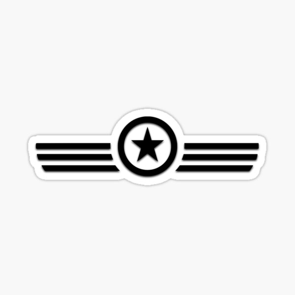 "Airline Captain Logo" Sticker by PixMaster | Redbubble