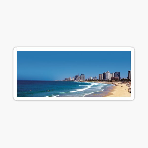 "Skyline Tel Aviv, Israel" Sticker for Sale by FaithBearers | Redbubble