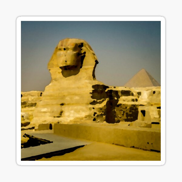 "Great Sphinx of Giza, Cairo, Egypt" Sticker by OliverTLChan | Redbubble