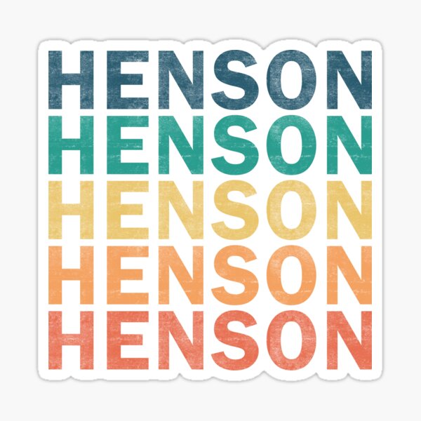 Pegatina «Camiseta con nombre de Henson - Camiseta de artículo de ...