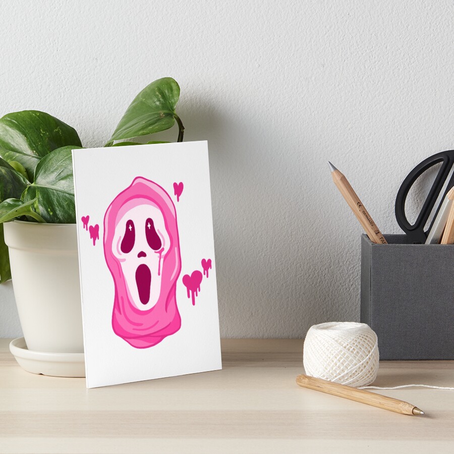 "Pink Pastel Ghostface| Perfect Gift| Ghostface gift" Art Board Print ...