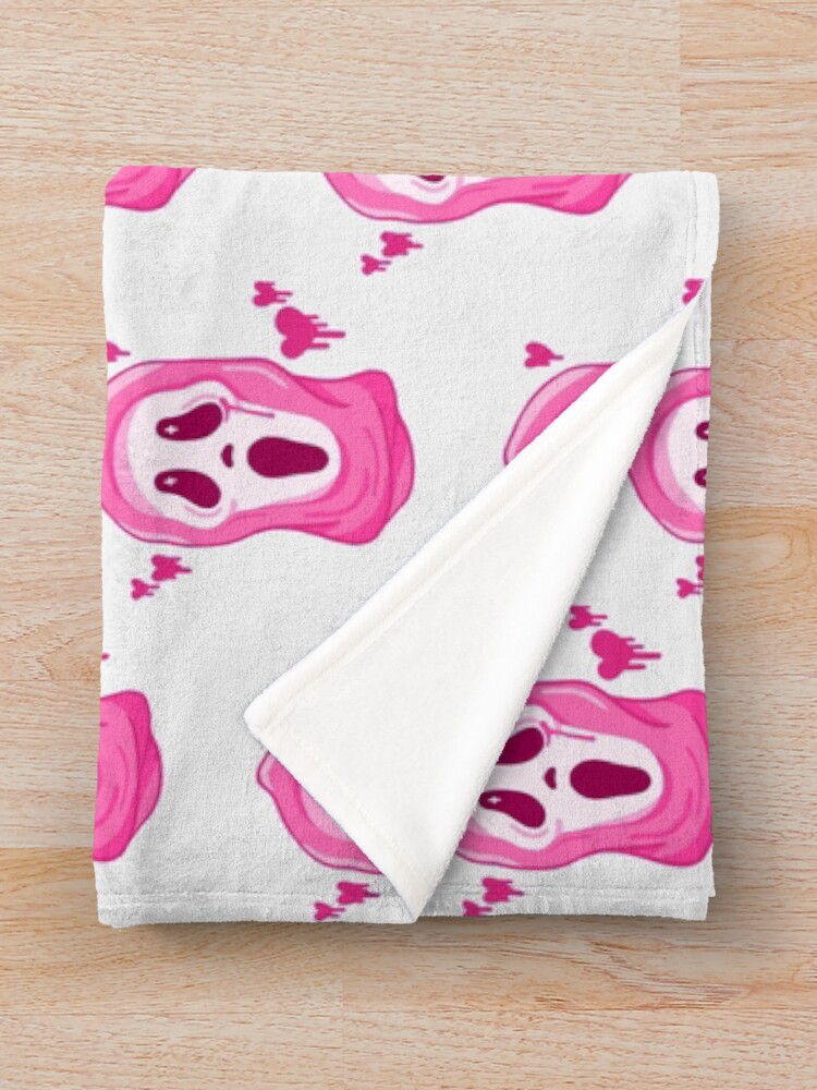 "Pink Pastel Ghostface| Perfect Gift| Ghostface gift" Throw Blanket for ...