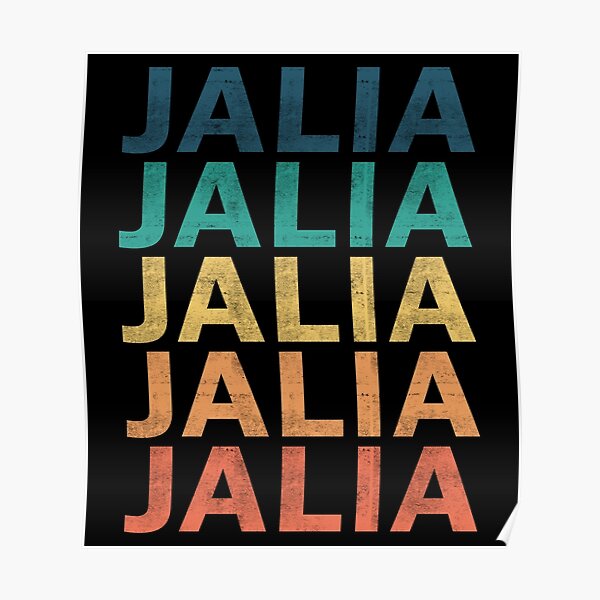 Póster «Camiseta con nombre de Jalia - Camiseta de artículo de regalo ...