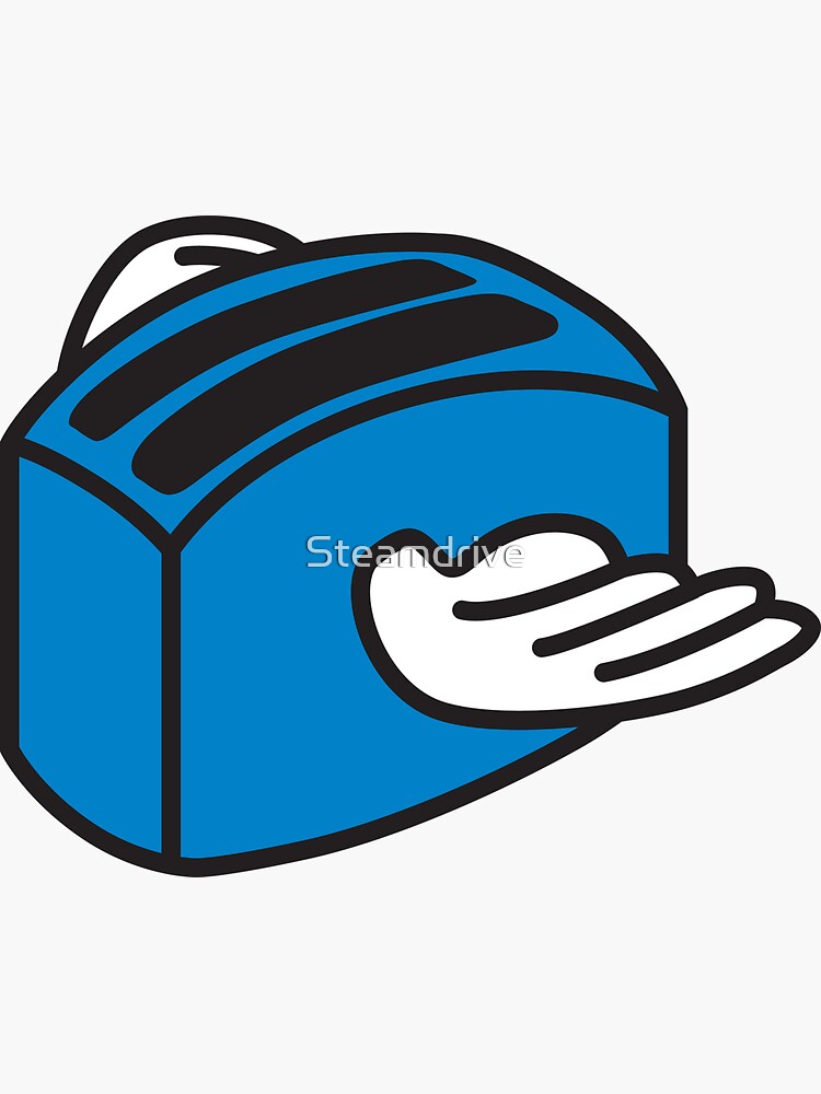 "Flying toasters" Sticker for Sale by Steamdrive | Redbubble