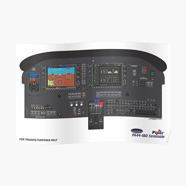 "Piper PA44-180 G1000" Poster for Sale by GregThompson | Redbubble