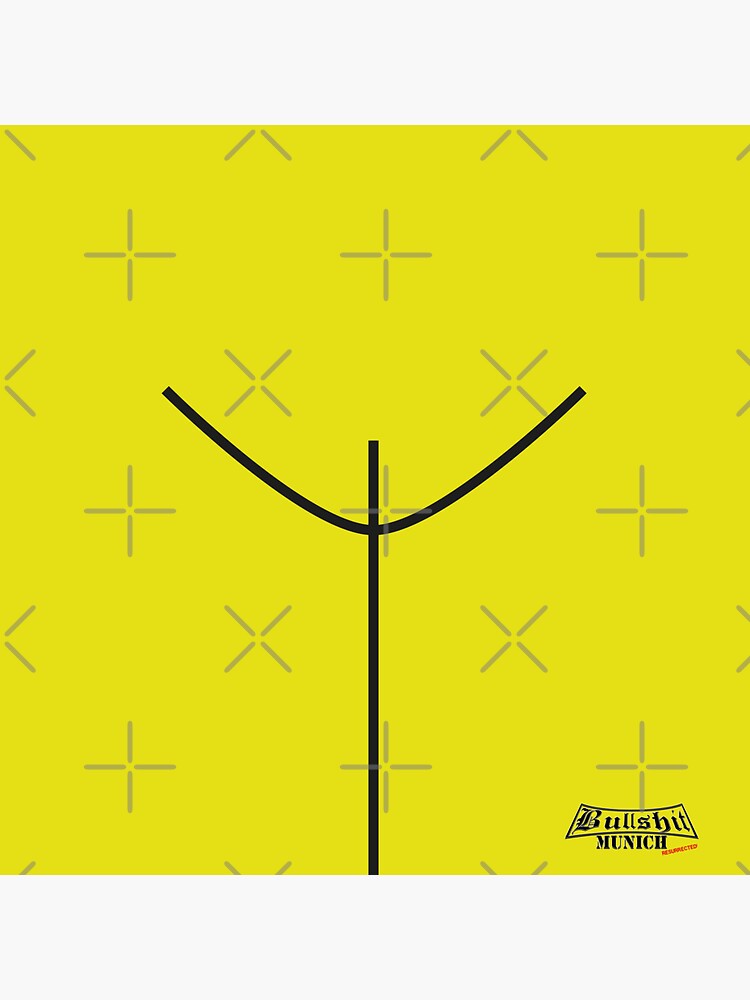 "Sign of MuMu (Yello BG)" Sticker for Sale by Exilant | Redbubble