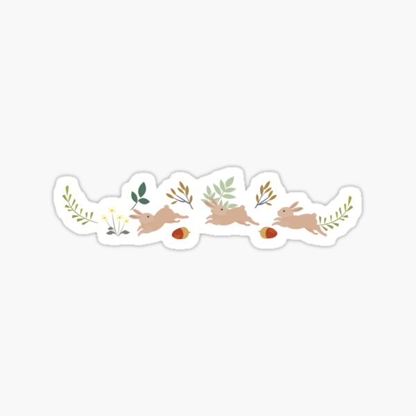 "maison rabbit character " Sticker for Sale by MonggleMarket | Redbubble