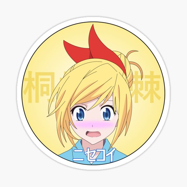 "Kirisaki Chitoge" Sticker for Sale by cybervengeance | Redbubble