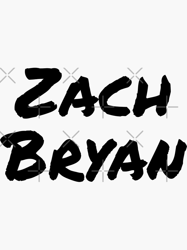 "Zach Bryan" Sticker for Sale by Kidutees | Redbubble