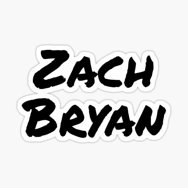 "Zach Bryan" Sticker for Sale by Kidutees | Redbubble