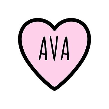"Ava" Sticker for Sale by PinkPerfect | Redbubble