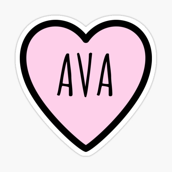 "Ava" Sticker for Sale by PinkPerfect | Redbubble