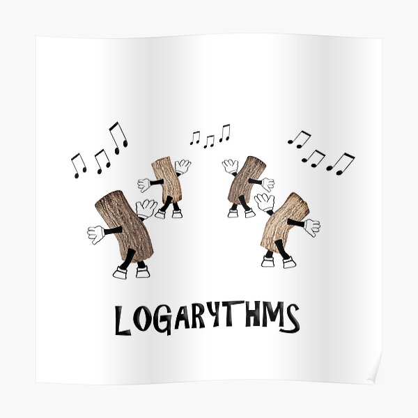 "Cartoon dancing logs - the Logarythms. " Poster for Sale by funkyworm ...