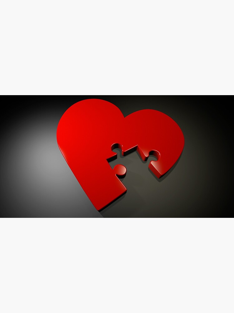 "#TASK Heart Love Puzzle Missing Part Partnership" Sticker for Sale by ...